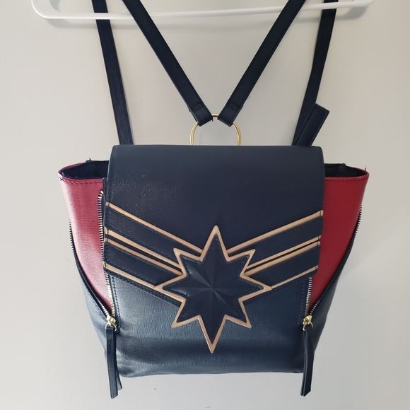 Bags | Captain Marvel Backpack Purse | Poshmark
